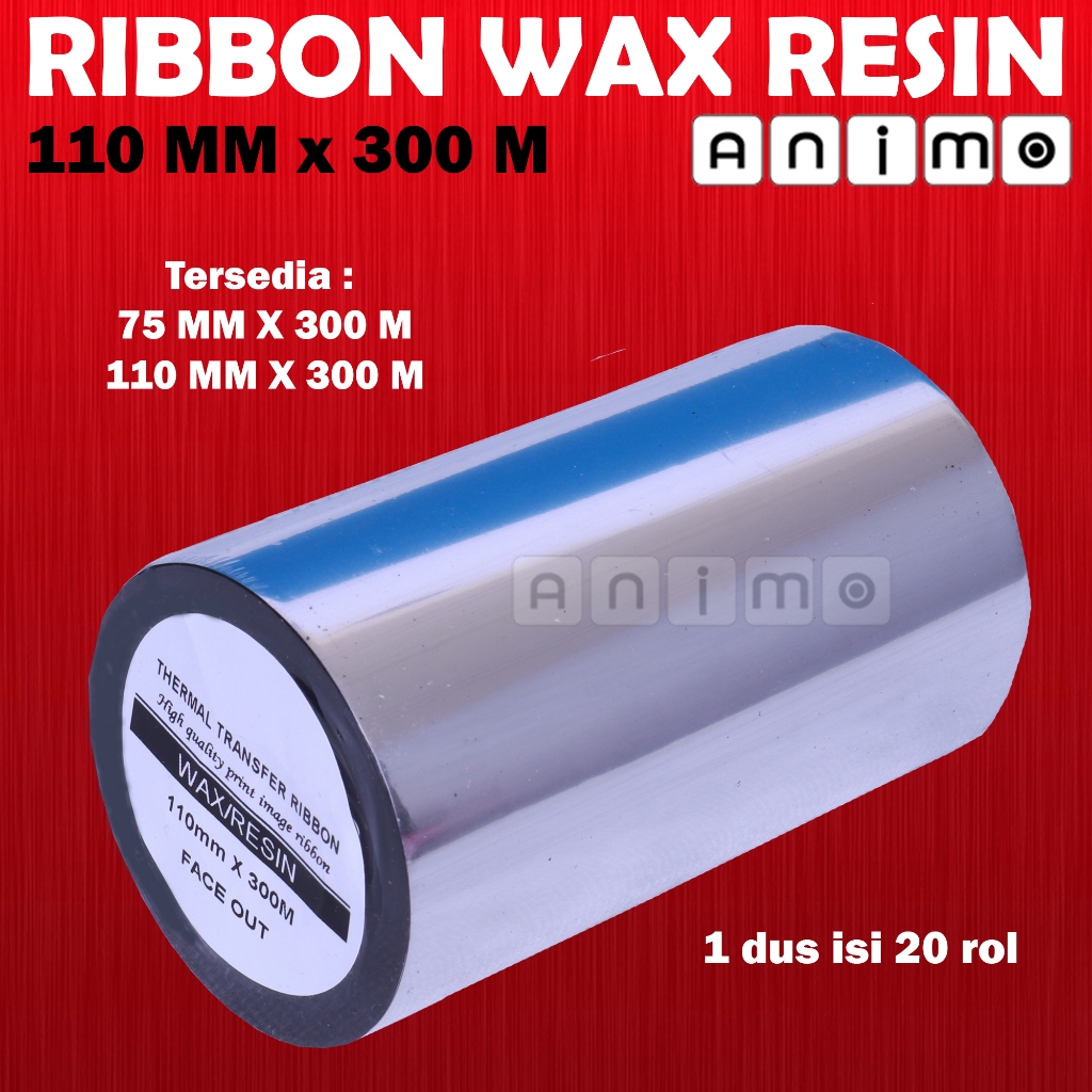 Ribbon BARCODE Wax Resin 110 X 300 METERS - Ribbon Wax Resin 110x300 M | Shopee Philippines