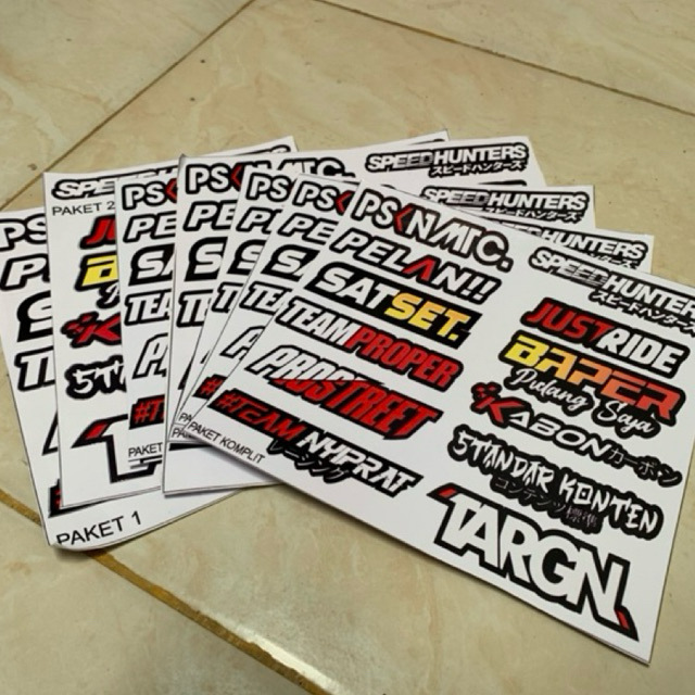 Hologram Racing Sticker Pack Print & Cut VIRAL Motorcycle Sticker ...