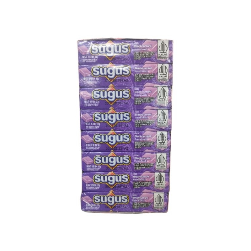 Sugus Blackcurrant Flavored Soft Fruit Candy 1 Pack (24 Sticks ...