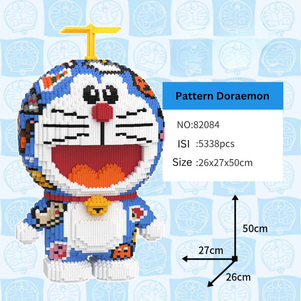 Nano Block Toy Doraemon Pattern Big Bricks Educational Building Blocks ...