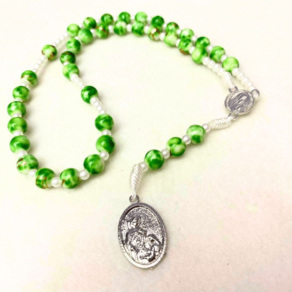 HIJAU Green Rosary Novena Santo Gabriel Angel - Devotion Catholic ...
