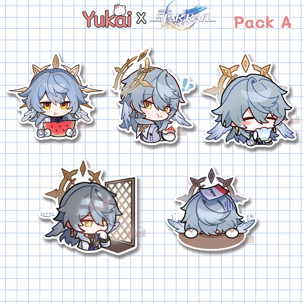 Premium Sunday Honkai Star Rail (HSR) Pack Stickers, Waterproof Anime ...