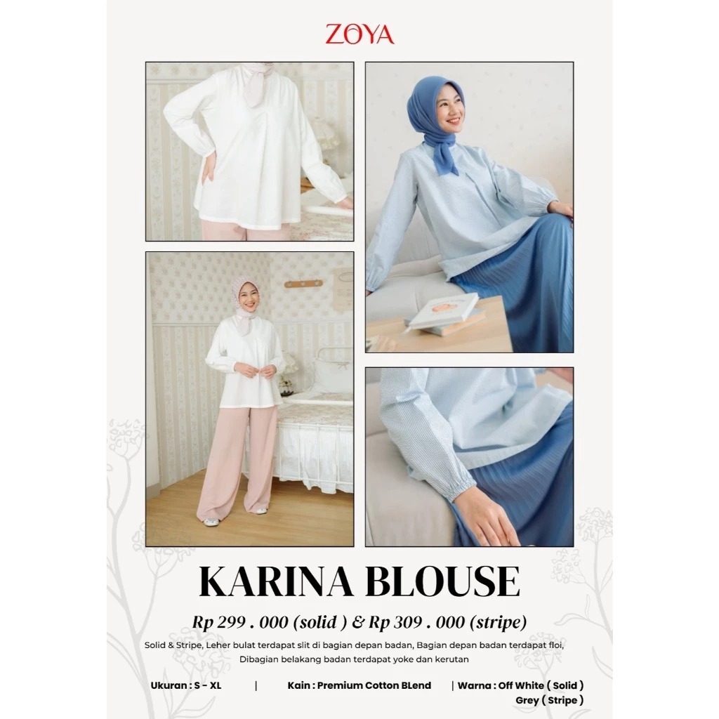 Karina ZOYA BLOUSE/ZOYA TOP | Shopee Philippines
