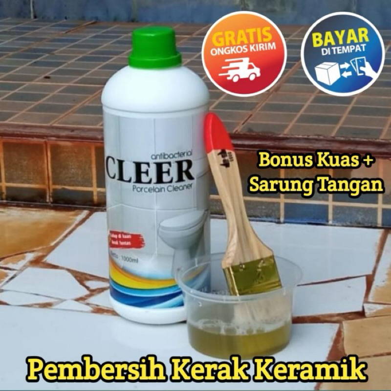 CLEER toilet scale cleaner 1000ml free brush & gloves | Shopee Philippines
