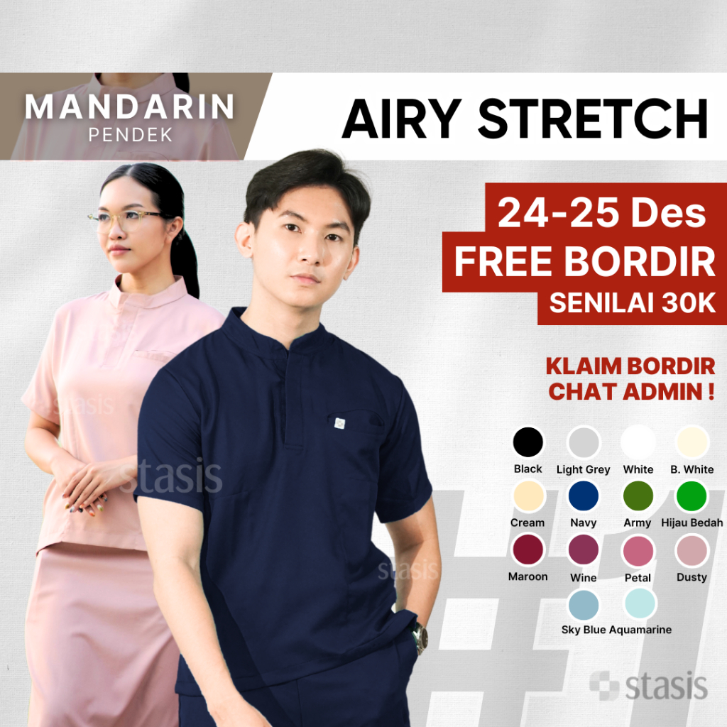 Airy Stretch - Mandarin Short Shirt - OKA Home Of Stasis Shirt - Color ...