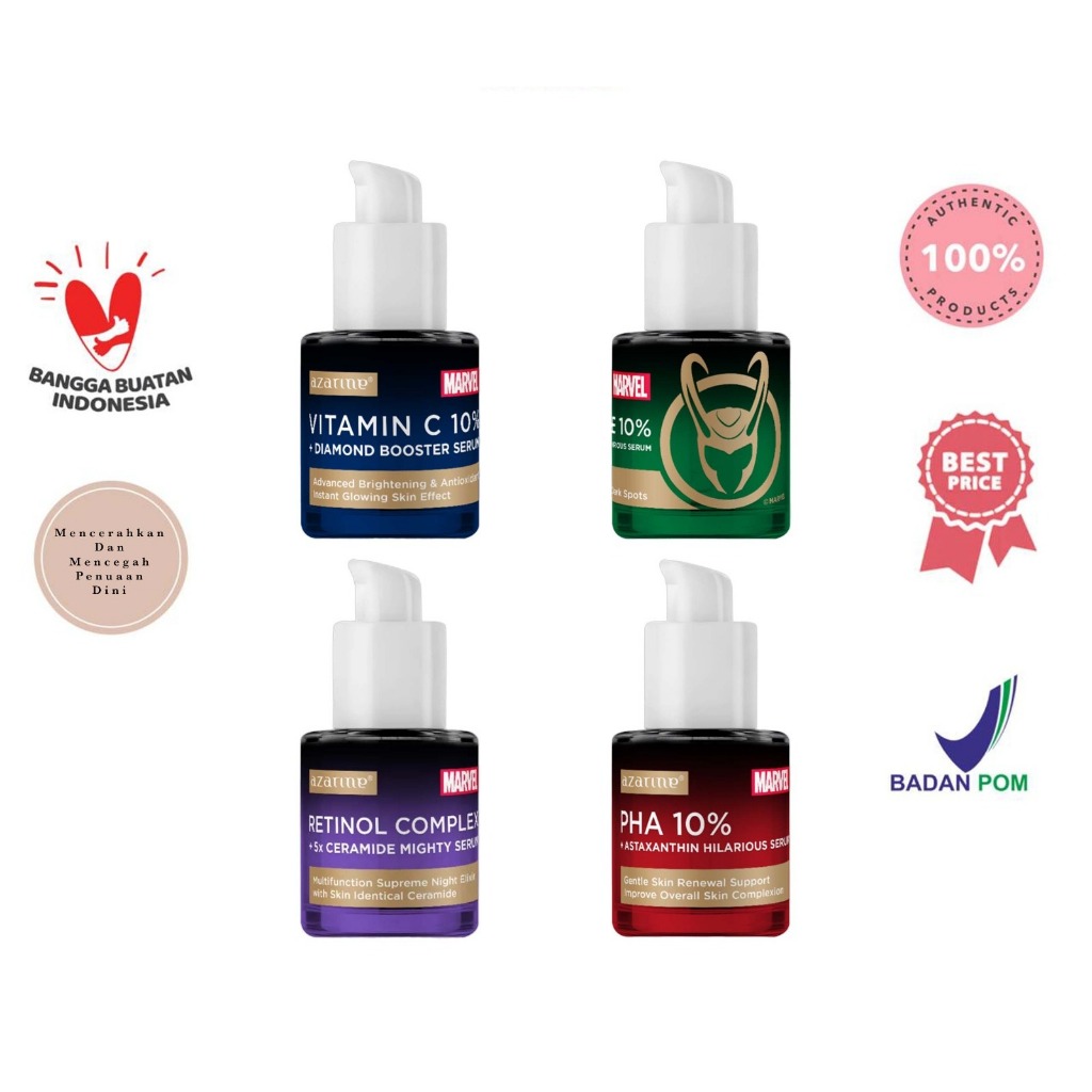 Azarine X MARVEL Super Fighters Serum 20ml - Retinol Complex ...