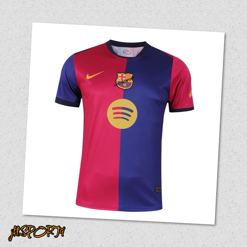 MERAH Brc-cae HOME FOOTBALL JERSEY RED NAVY ONEC COLLAR NEW 2024 SIZE M ...