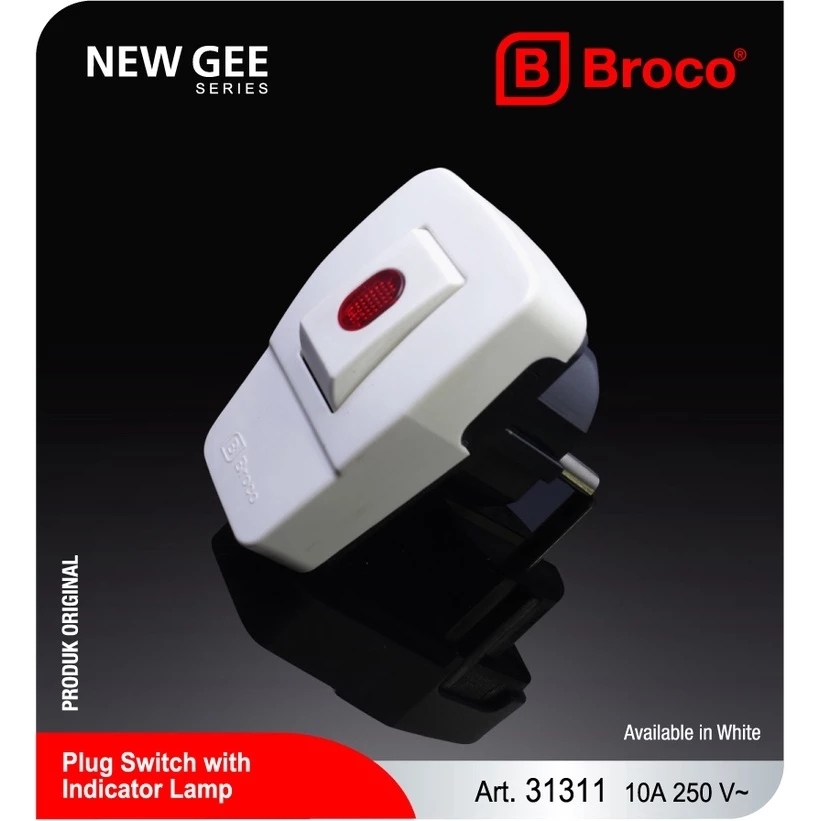 Broco Plug with ON OFF Light Switch / BROCO Switch Plug / BROCO Plug ...