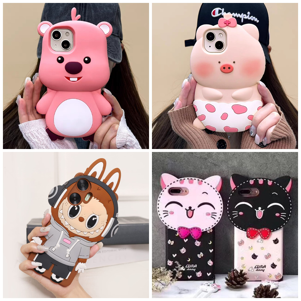 3D Rubber Case Lucky Cat Series Xiaomi Redmi Note 2 Note 3 Note 4 Note 4X Note 6 Note 6 Pro ...