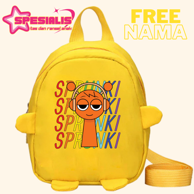 Incredibox SPRUNKI ORANGE OREN preschool children's backpack | Shopee ...