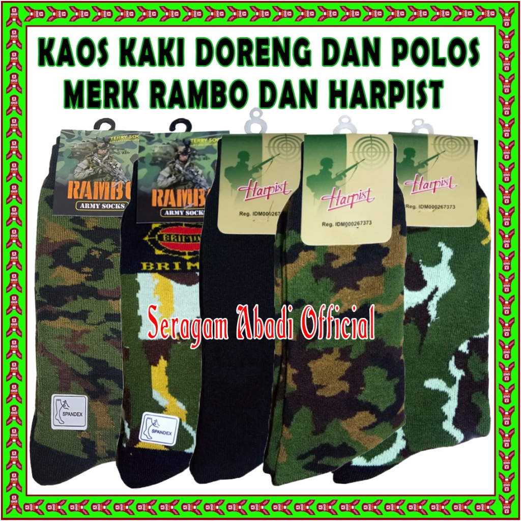 Eternal Uniform, Doreng and plain thick adult socks ORI from the ...