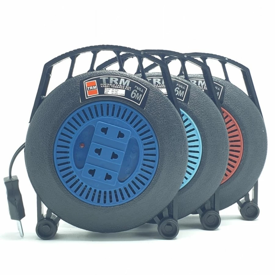 Trm Roll CABLE 3M / 6M / 9M Socket + Cable Roll Olor Box Cable Length ...