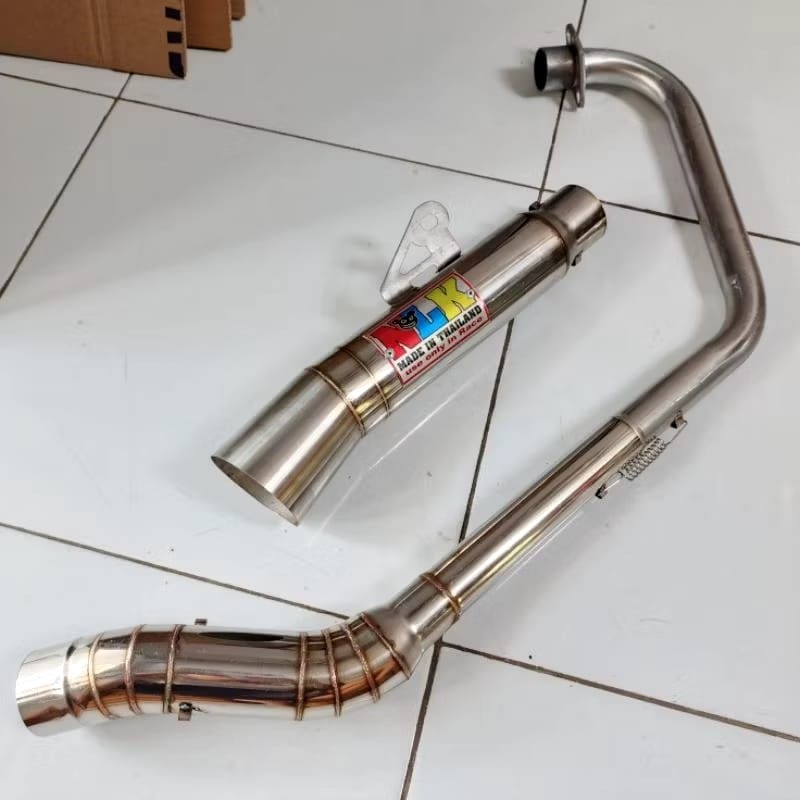 Exhaust NLK SUPER OPEN PIPE BIG ELBOW Muffler for Tmx 125/150 Rusi tc ...