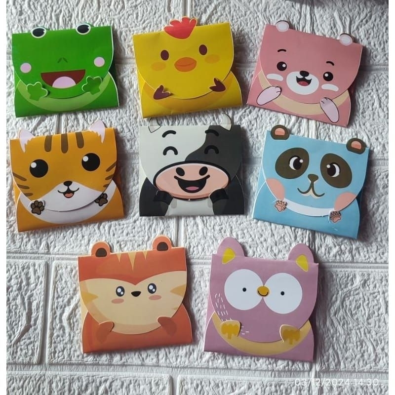 3D Animal Eid Envelopes Contains 8 Pcs / Latest Folding Envelopes for ...