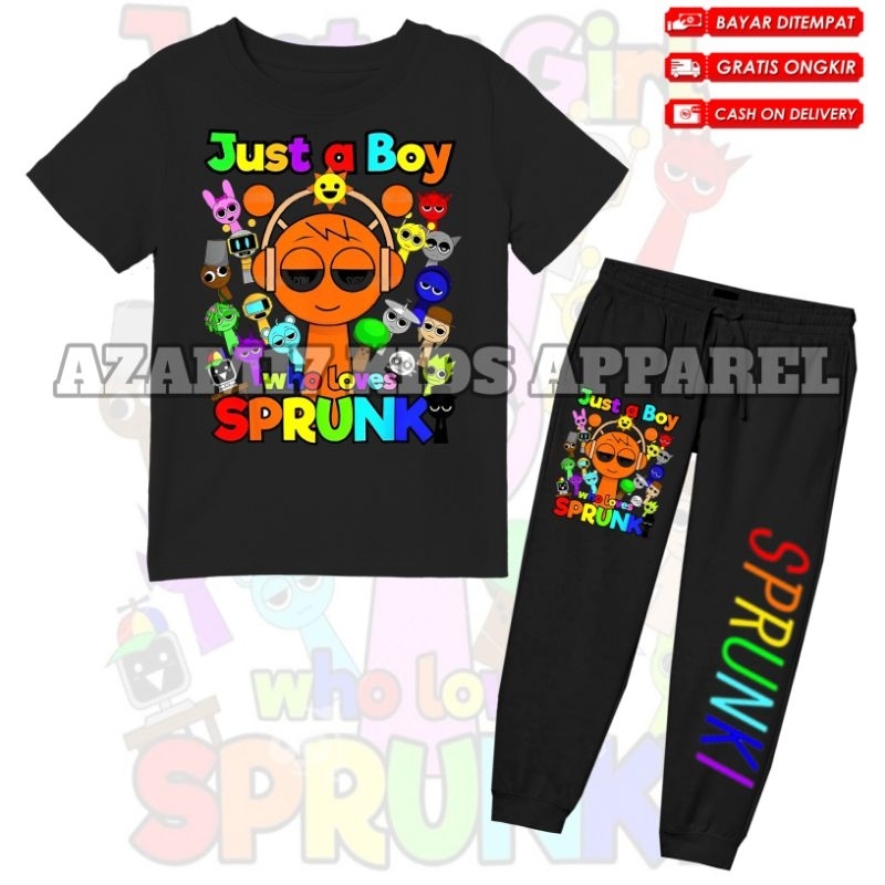 Children's Suit T-shirt Jogger Pants Sprunki Incredibox All Characters ...