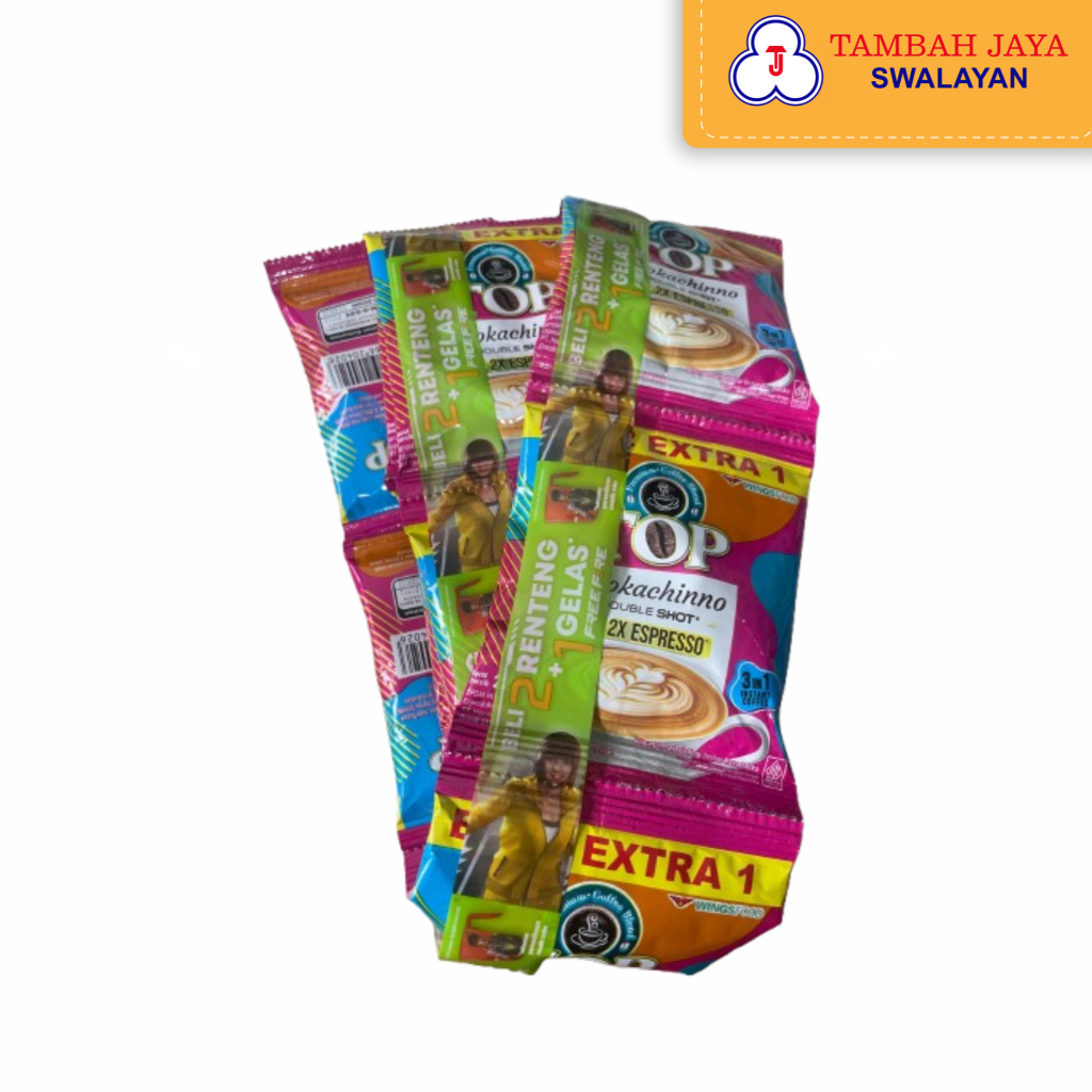 Top Coffee MOKACHINNO Double Shot 2x Espresso 1 Renceng - 3 in 1 ...