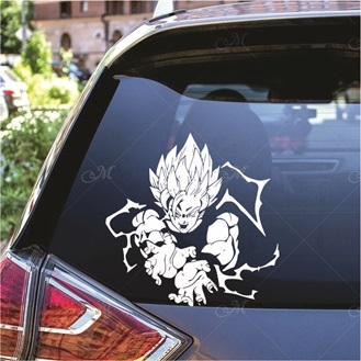Kamehameha GOKU CAR CUTTING STICKER 30CM COOL DRAGON BALL CAR STICKER ...