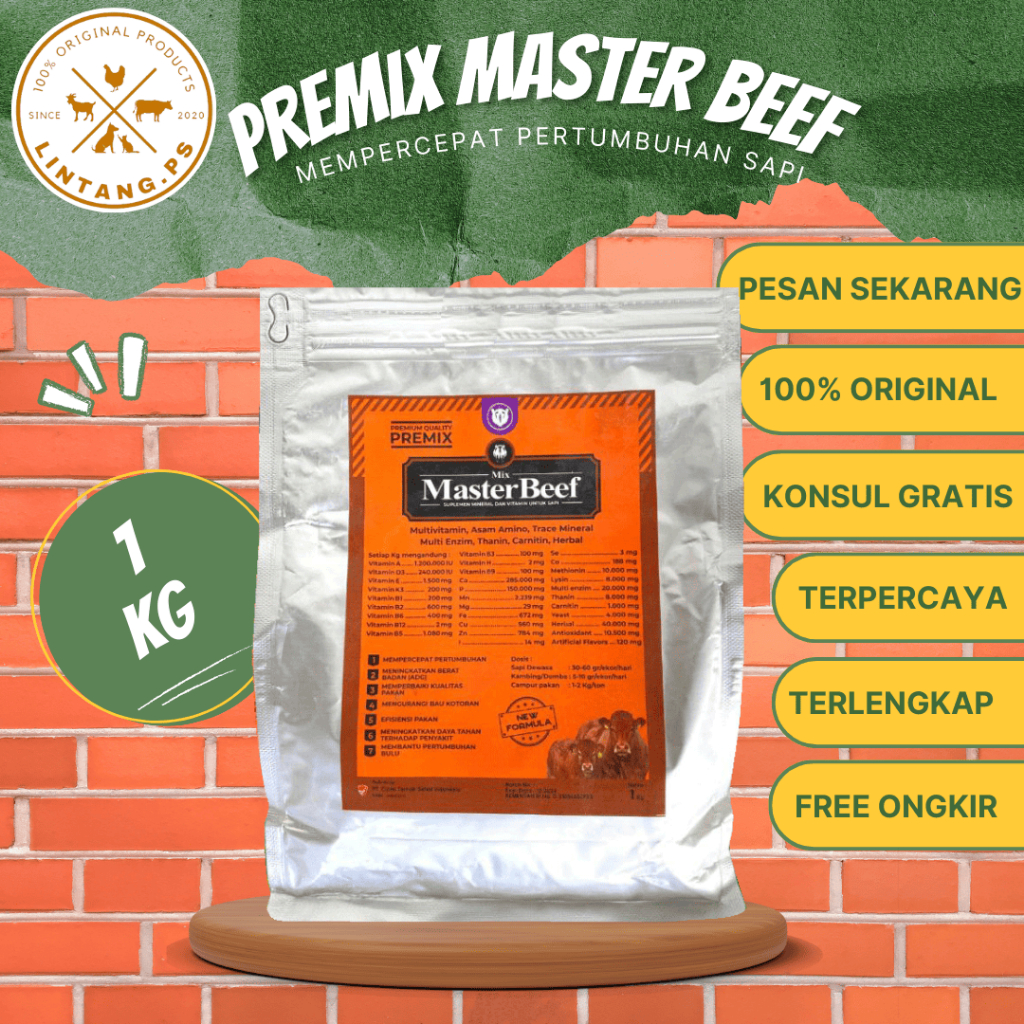 Master Beef Premix 1 Kg - Fattening Beef Premix - Contest Beef Premix ...