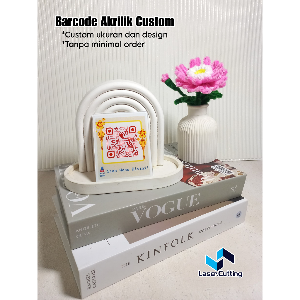 Acrylic BARCODE SCAN | Qr CODE | Qris | Barcode MY PERTAMINA | Shopee ...