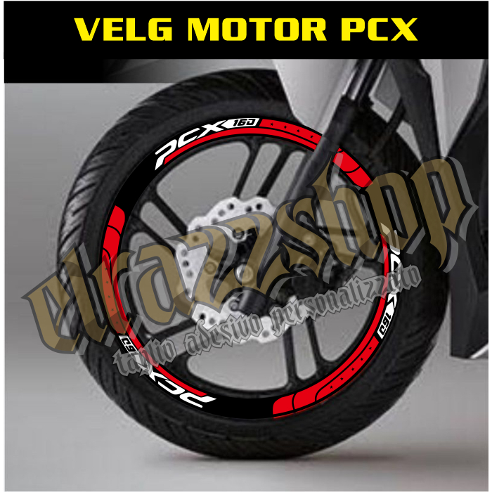 Cutting stickers for Honda PCX 150/160 rim trim (one set front and rear ...