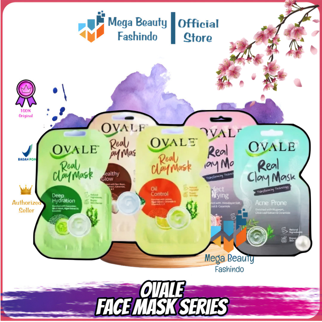 Ovale Real Clay Mask Sachet 10g | Color Changing Face Mask | Shopee ...