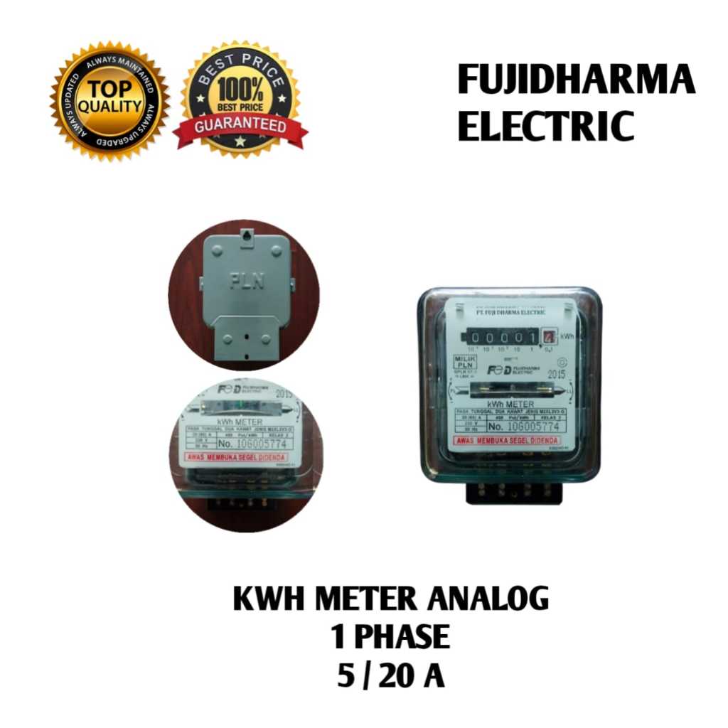 KWH Meter 1 phase FUJI DHARMA 5 20A KWH Meter 1 phase FUJI DHARMA 5 20 A Postpaid Electricity ...