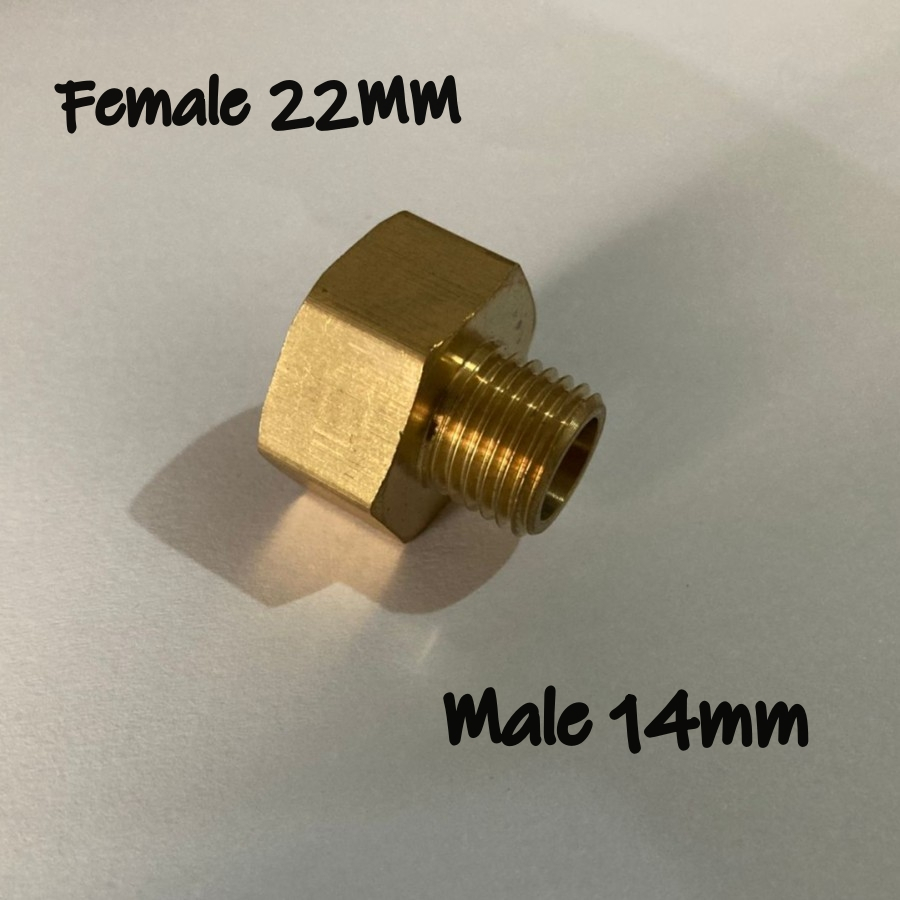 Nepel Connector reducer inner thread female 22mm to outer thread male ...
