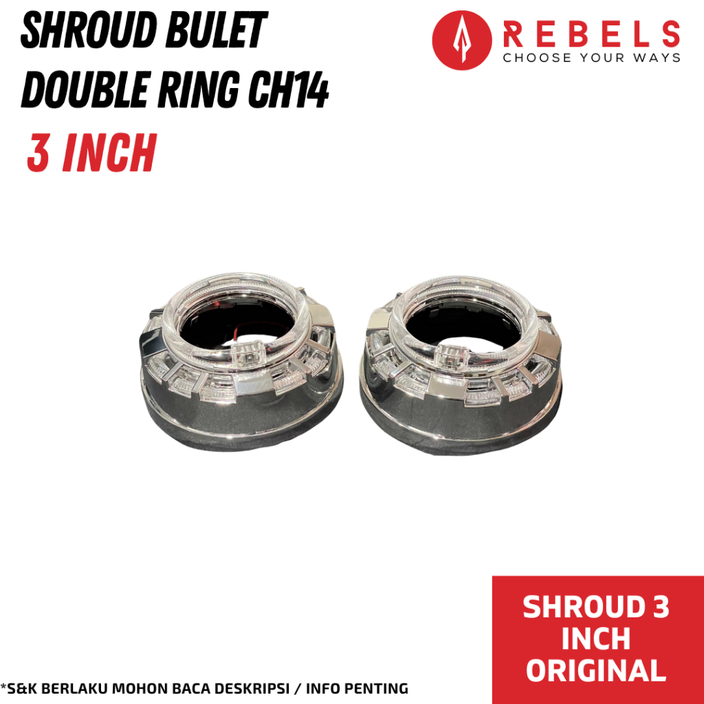 Shroud Projie Biled 3 inch CH14 Double ring ORIGINAL Vahid | Shopee ...