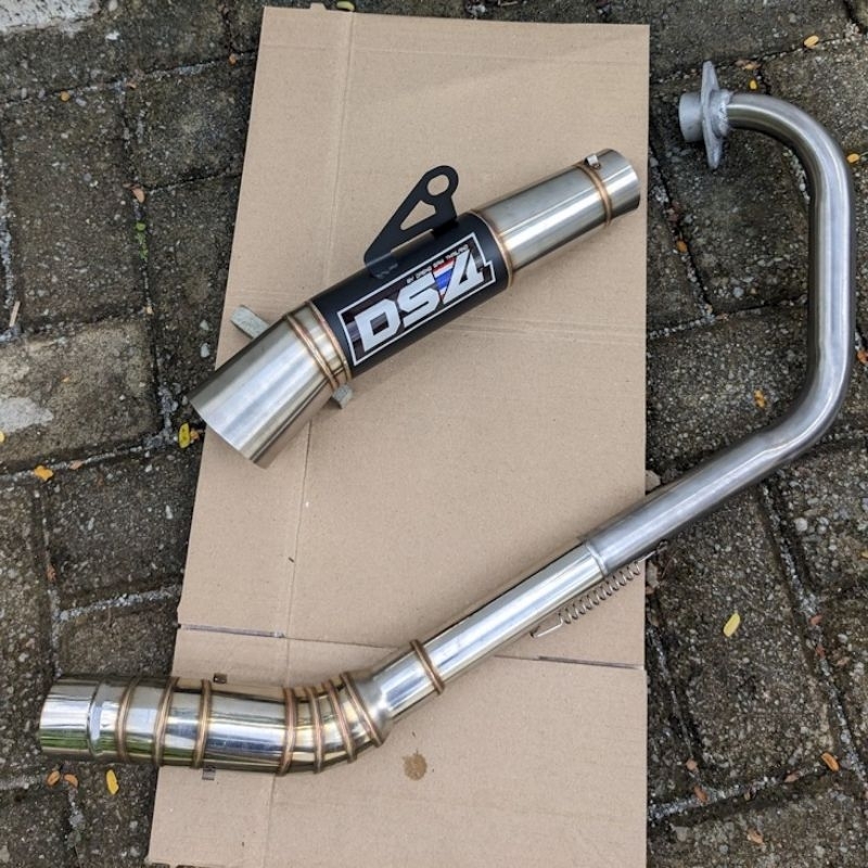 Black coating GP WARRIOR Exhaust Open pipe DS4 Tube type Canister 51 mm ...