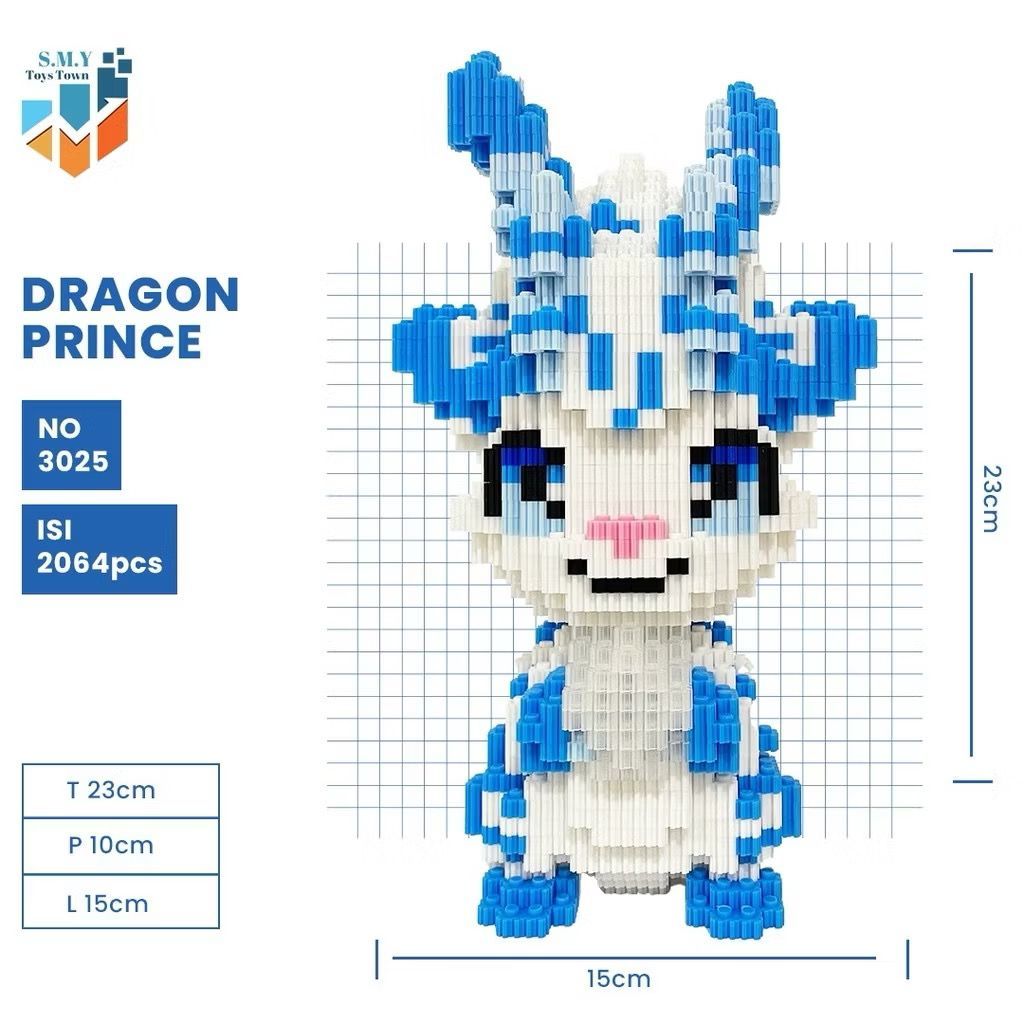 Tsc Toystown Nano Blocks Dragon Prince Medium Building Block Toy ...