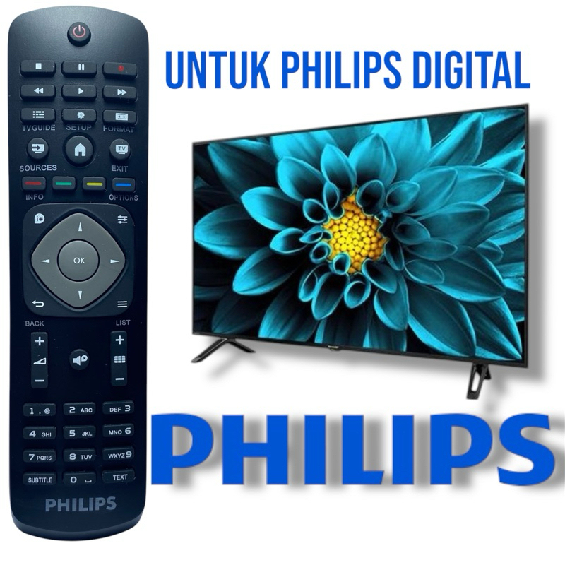 Philips led tv remote philips digital tv without setting | Shopee ...