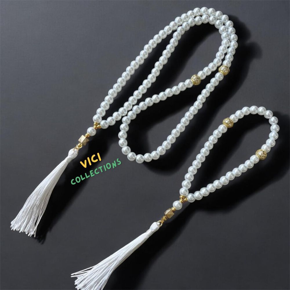 Tasbih 99 Premium Heavy Pearls / Tasbih 33 Color Beads / Mutsin Tasbih ...