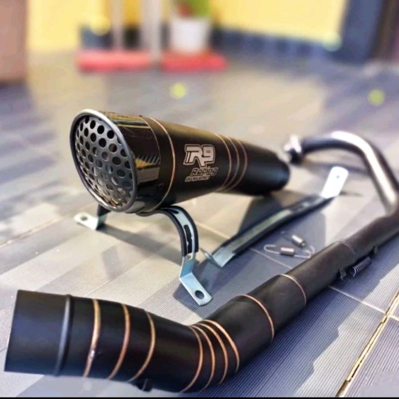 Exhaust R9 H2 FULL DOFF CBR VIXION R15 VERZA FU MX KING SONIC MEGAPRO ...