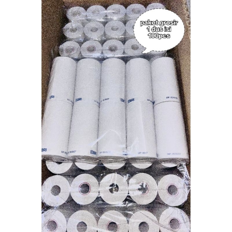 Bri bank logo thermal cash register receipt paper 58/57x30mm full ...