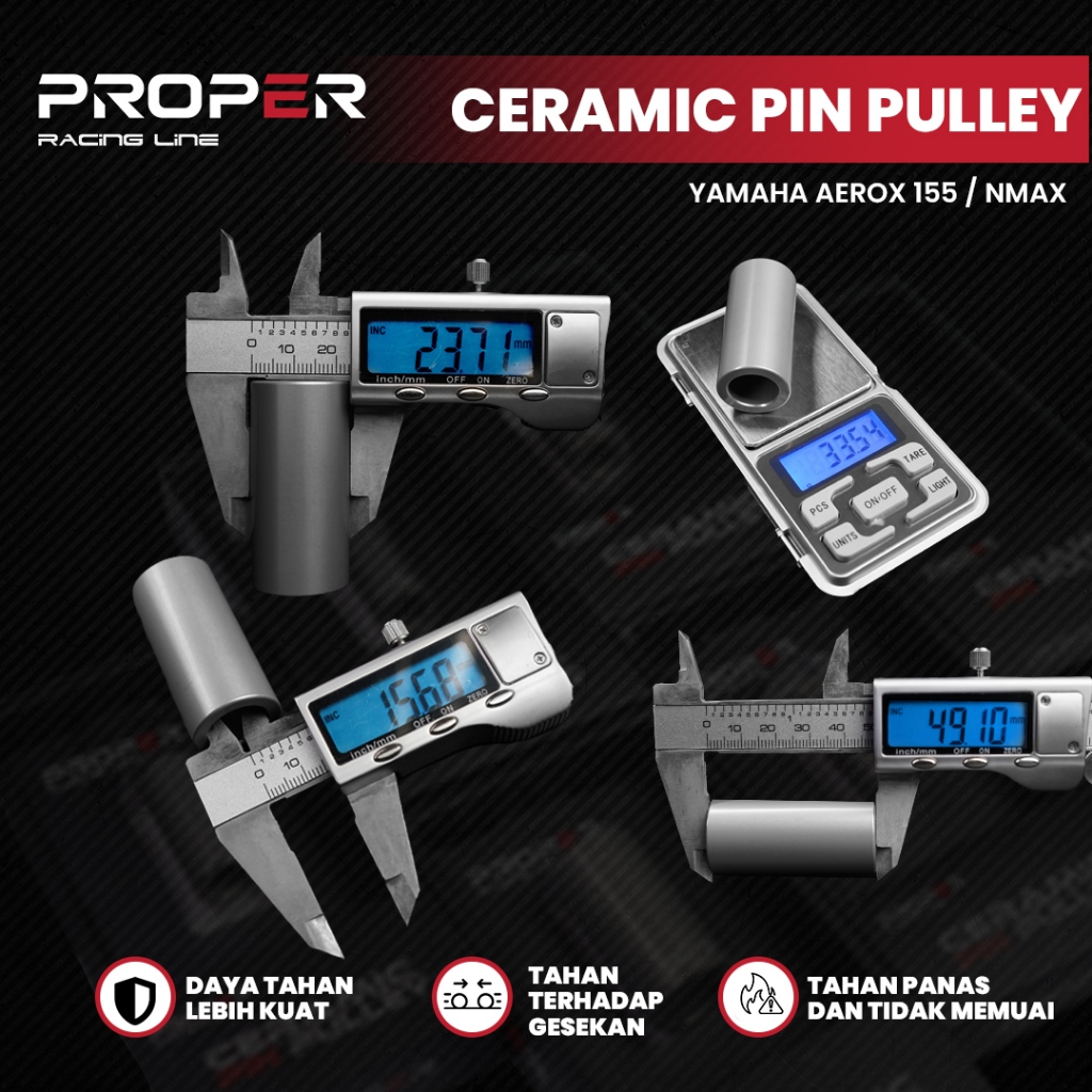 Pulley Pin Proper Pully Pin Nmax 155 Aerox Lexi 125 Original Proper ...