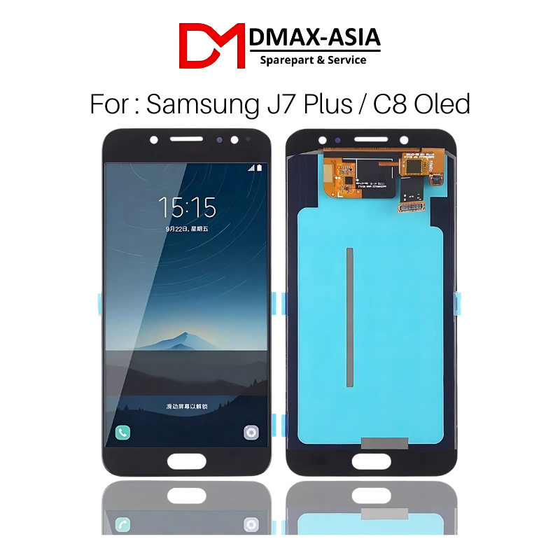 Dmax-asia LCD Samsung J7 Plus / C710 / C8 Fullset Touchscreen Original ...