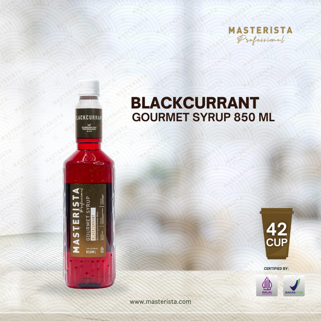 Masterista Blackcurrant Syrup 750 ml (FREE RECIPE MENU STARS) | Shopee ...