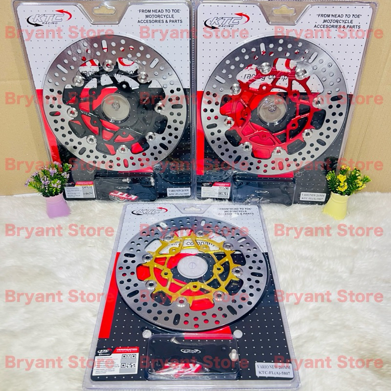 KTC FRONT DISC DISC 260MM VARIO 125 VARIO 150 DISC BRAKE 260 MM BOLT ...