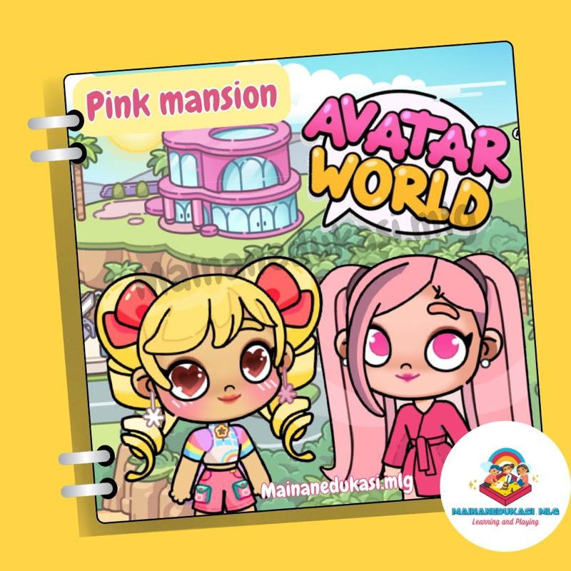 Avatar WORLD PINK MANSION PAPERDOLL QUIET BOOK PAZU | Shopee Philippines