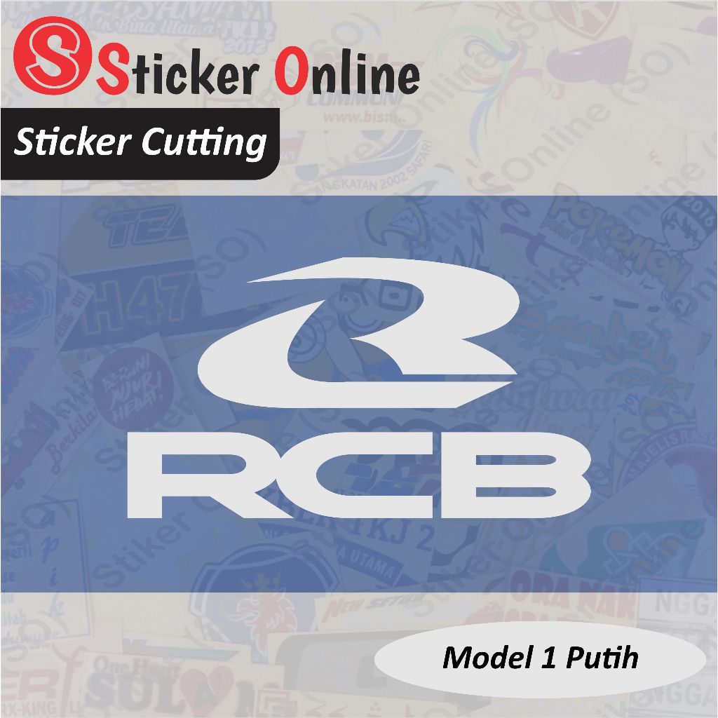 Rcb sticker | Rcb Motorcycle Car Racing Boy Cutting Sticker | Shopee ...