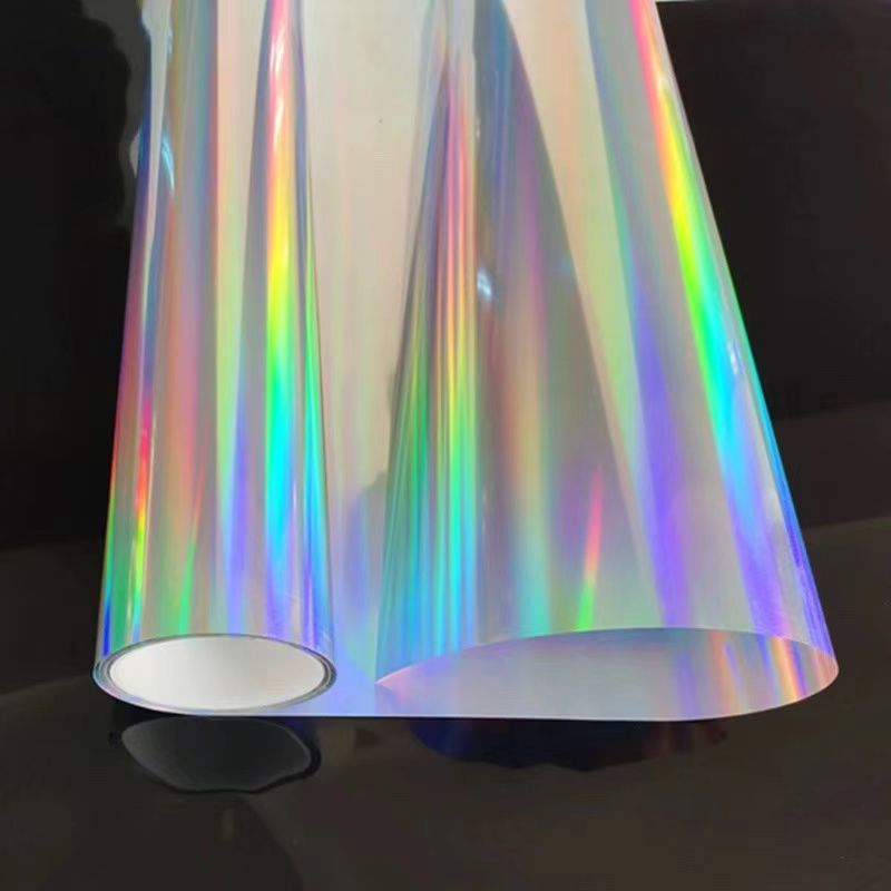 [1 SHEET] HOLOGRAM SHEET (50 x 50 cm) OPP plastic holographic rainbow ...