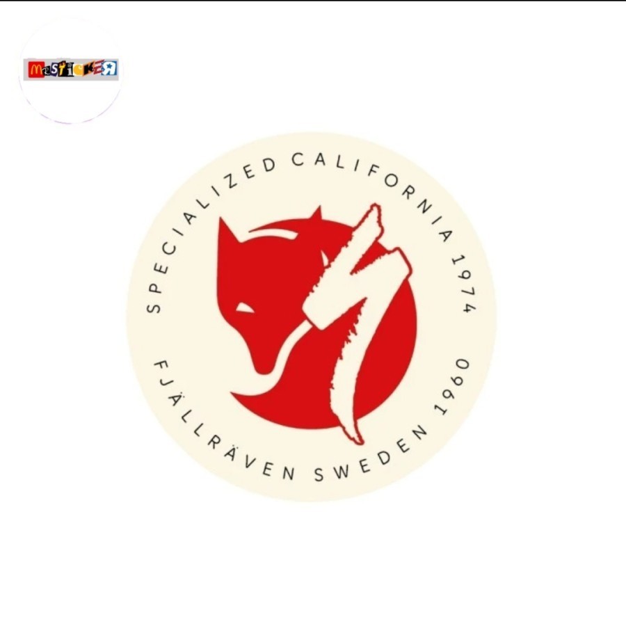 FJALLRAVEN KANKEN Kanken fjallraven sticker x specialized logo rounded ...