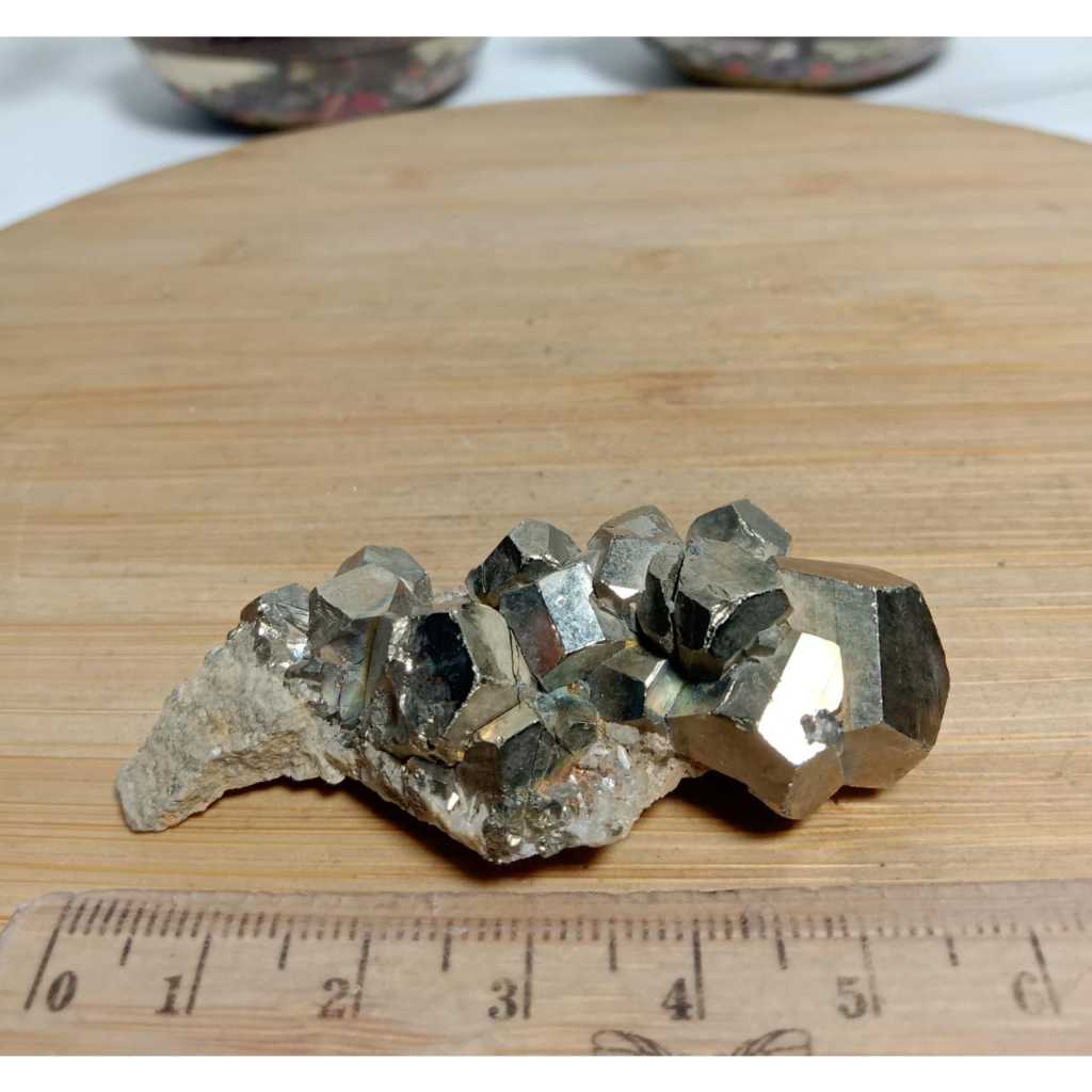 Natural Stone Golden Pyrite Cluster Nusantara Speciment HQ (9) | Shopee ...