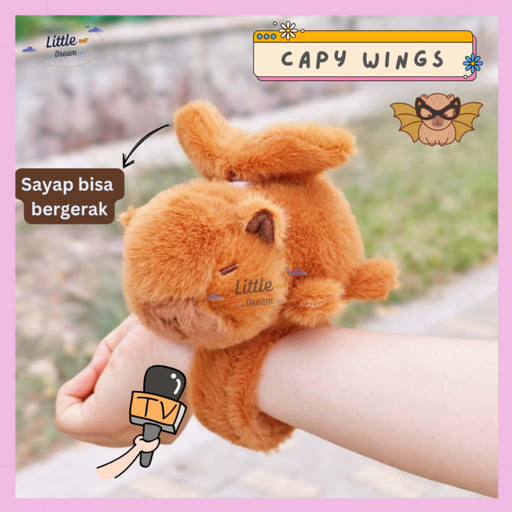 GANTUNGAN Keychain Capybara Clingy Hand Ring Plush Maxwell Capybara ...