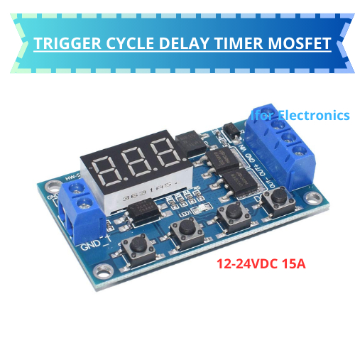 Digital TIMER DELAY ON OFF MOSFET 12-24V DC 15A 400WATT CONTROL SWITCH ...