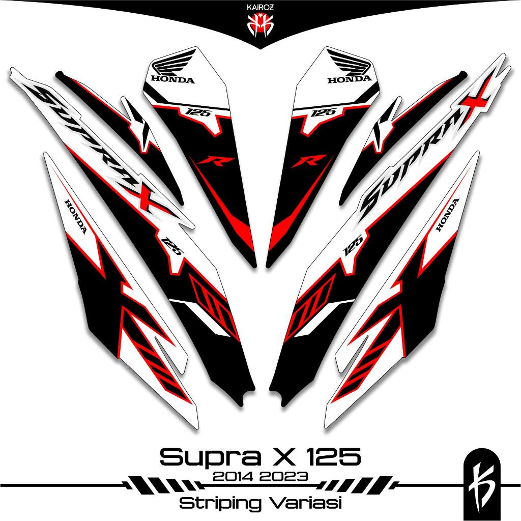 Striping SUPRA X 125 FI NEW SKU 35 STICKER STICKER HONDA SUPRA | Shopee ...