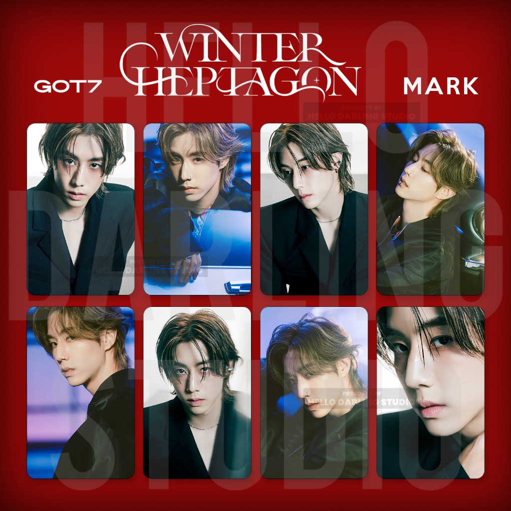 Got7 Mark Tuan Winter Heptagon Photocard set. Unofficial. Fan Made ...