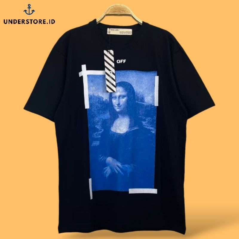 Off WHITE T-SHIRT "BLUE MONALISA" ARROW BLACK HYPEBEAST PREMIUM FULLTAG | Shopee Philippines
