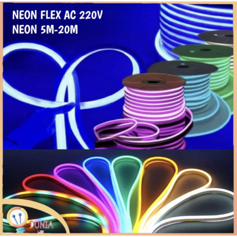 Ac 220V 5M-20METERS NEON FLEX LIGHT PACKAGE LED FLEXIBLE HOSE 220V ...