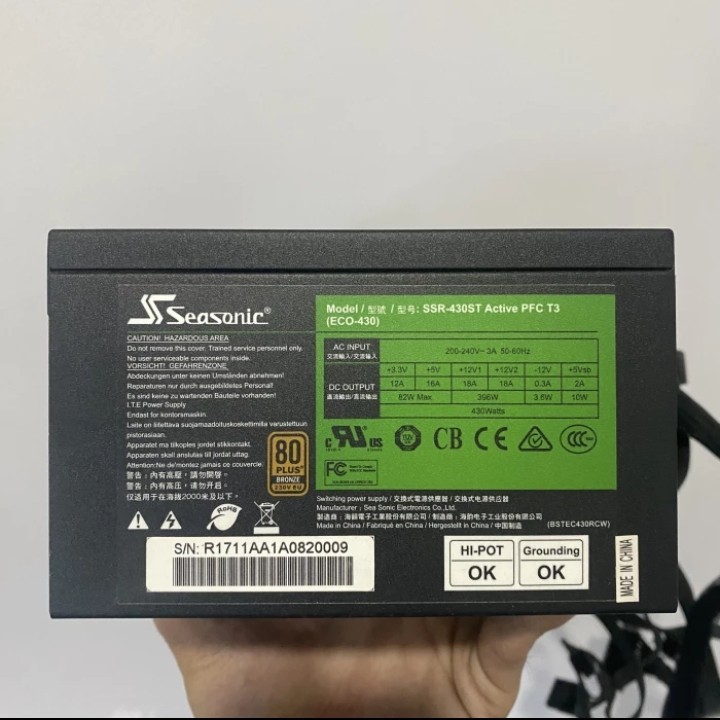 Psu seasonic eco 430 watt bronze | Shopee Philippines